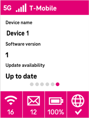 Understanding the LCD icons | Settings | 5G Hotspot | T-Mobile Support